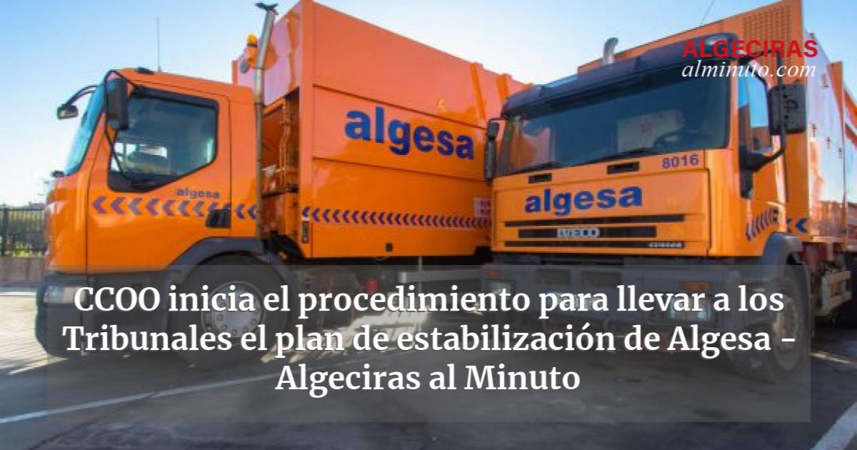 CCOO inicia el procedimiento para llevar a los Tribunales el plan de estabilización de Algesa ...