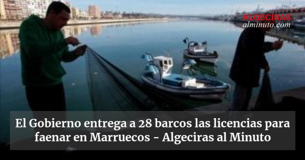 El Gobierno entrega a 28 barcos las licencias para faenar en Marruecos - Algeciras al Minuto